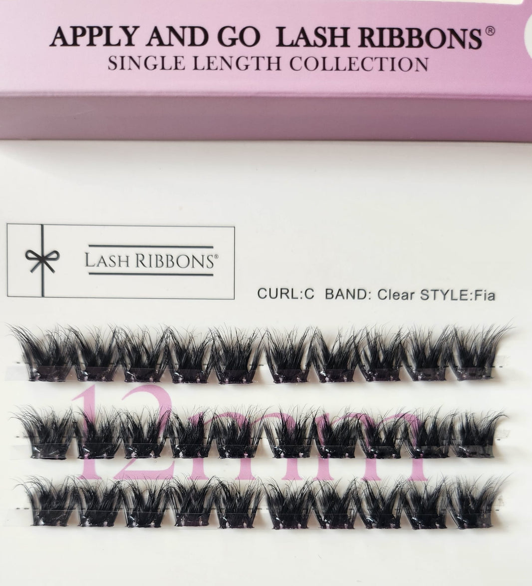 Pre-Glued Self Adhesive Eyelashes, Lash Clusters by Lash Ribbons®