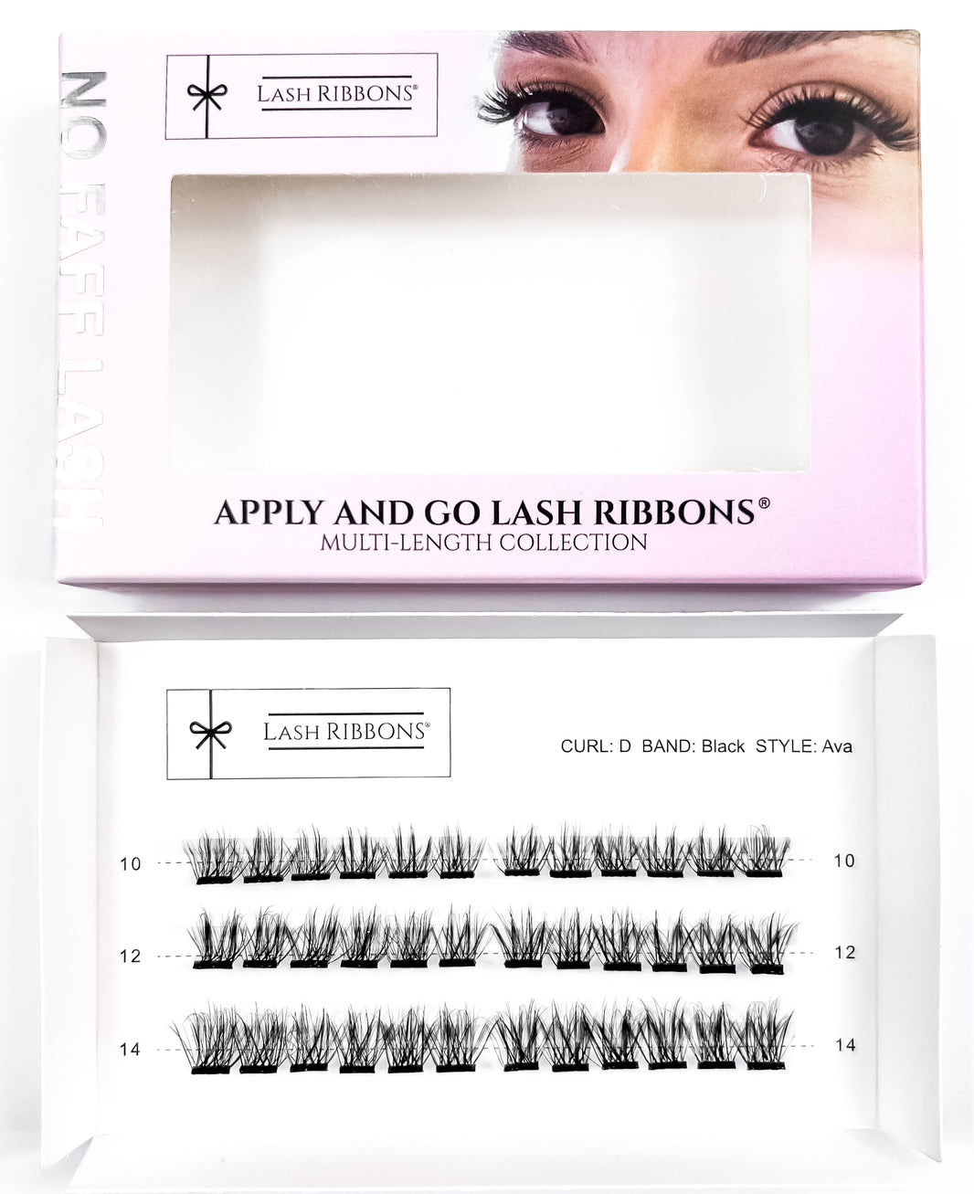 Pre Glued Lashes, Self Adhesive Cluster Lash Extensions l Lash Ribbons ...